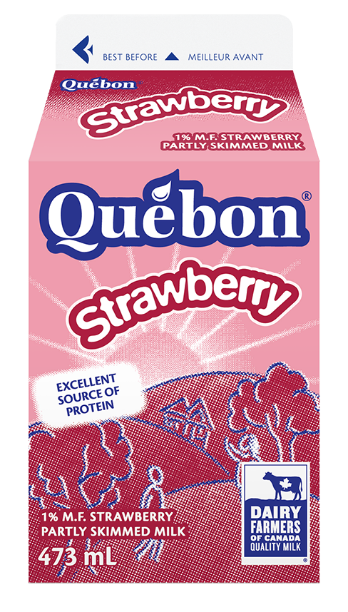 1% Strawberry Milk | Québon
