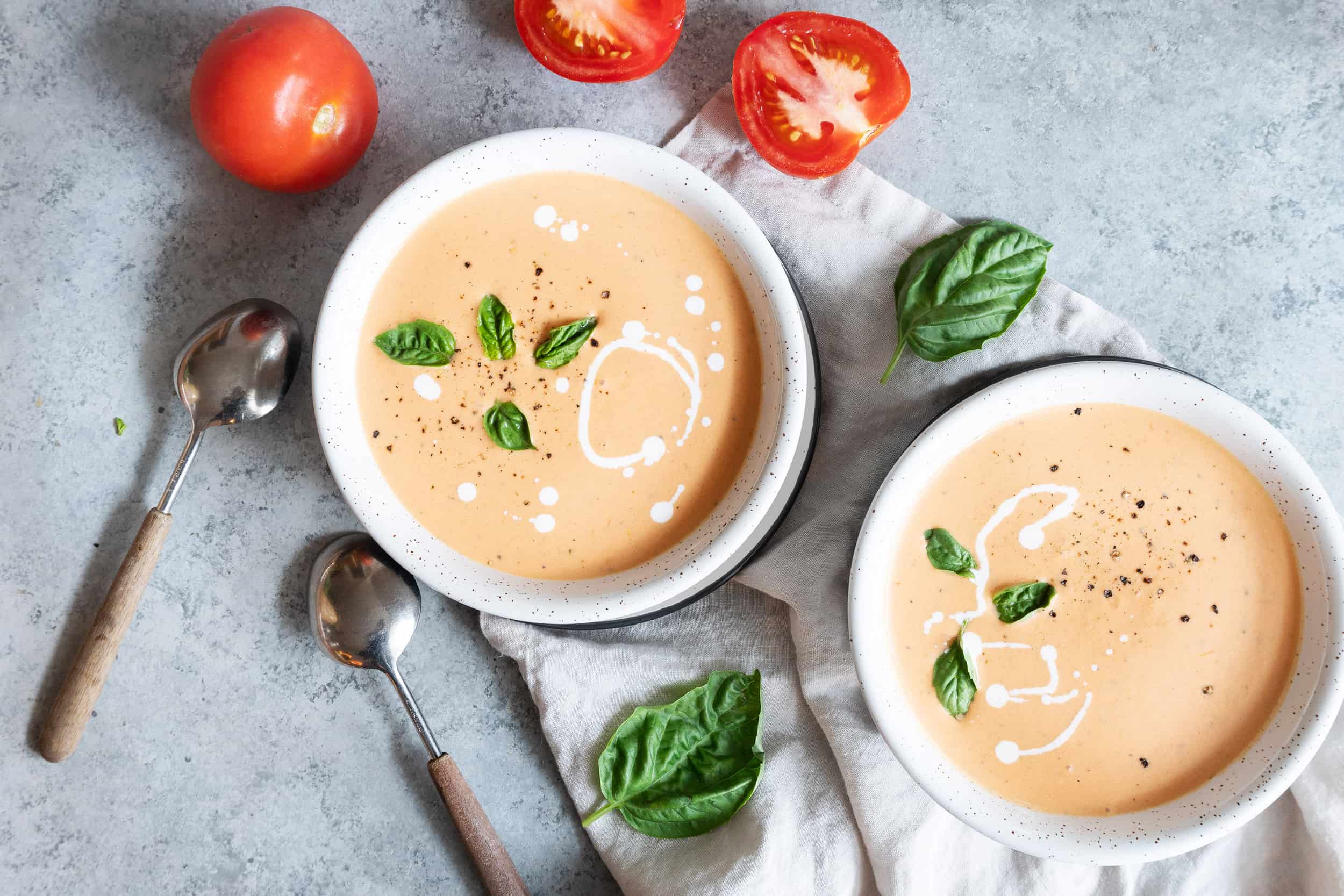 Crème de tomates au basilic frais | Québon